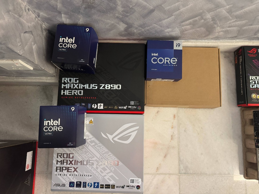 High end Intel and AMD processor and ROG motherboard combo, Computers ...