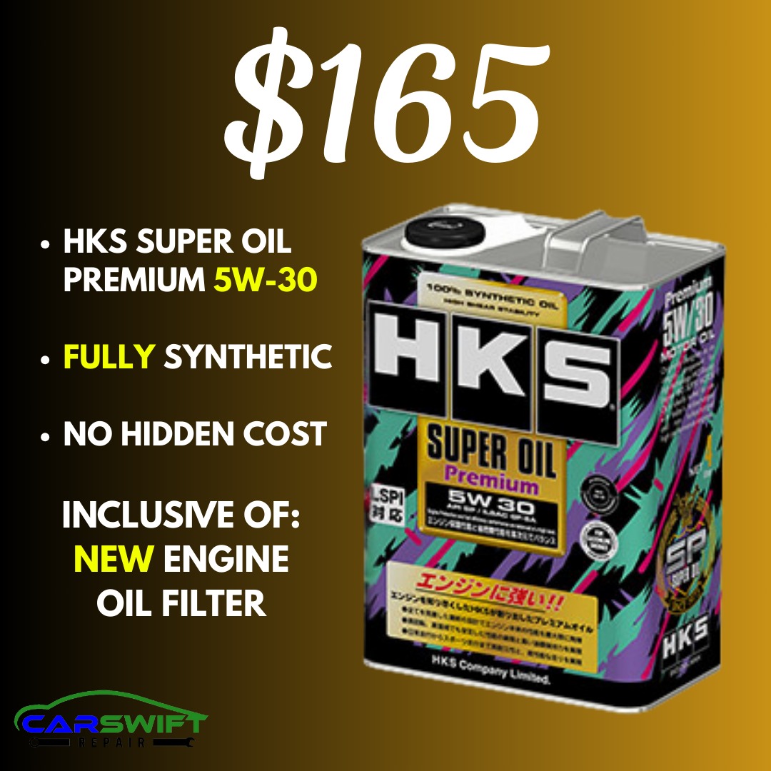 HKS SUPER OIL PREMIUM 5W-30 ENGINE OIL & FILTER CHANGE, Car Accessories ...
