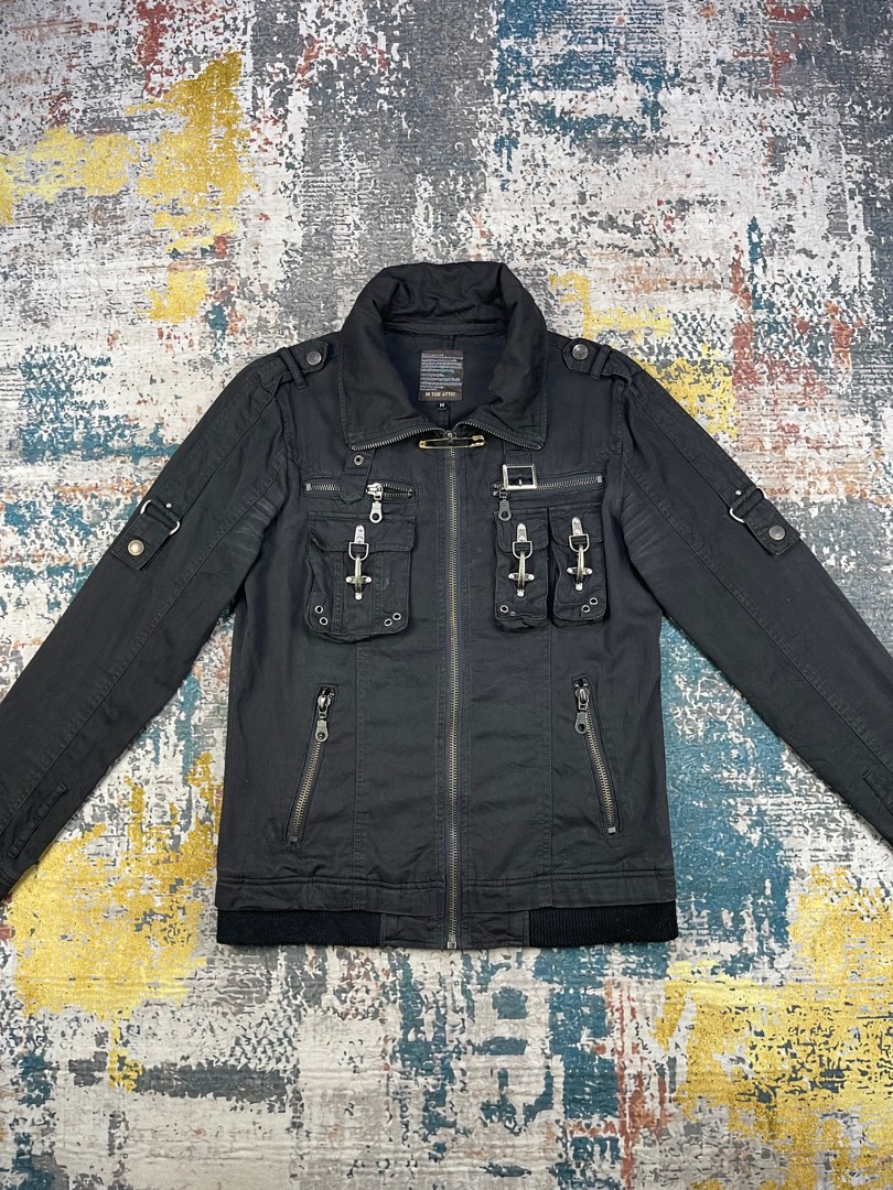 In The Attic Bondage Cargo Utility Jacket, Men's Fashion, Coats ...