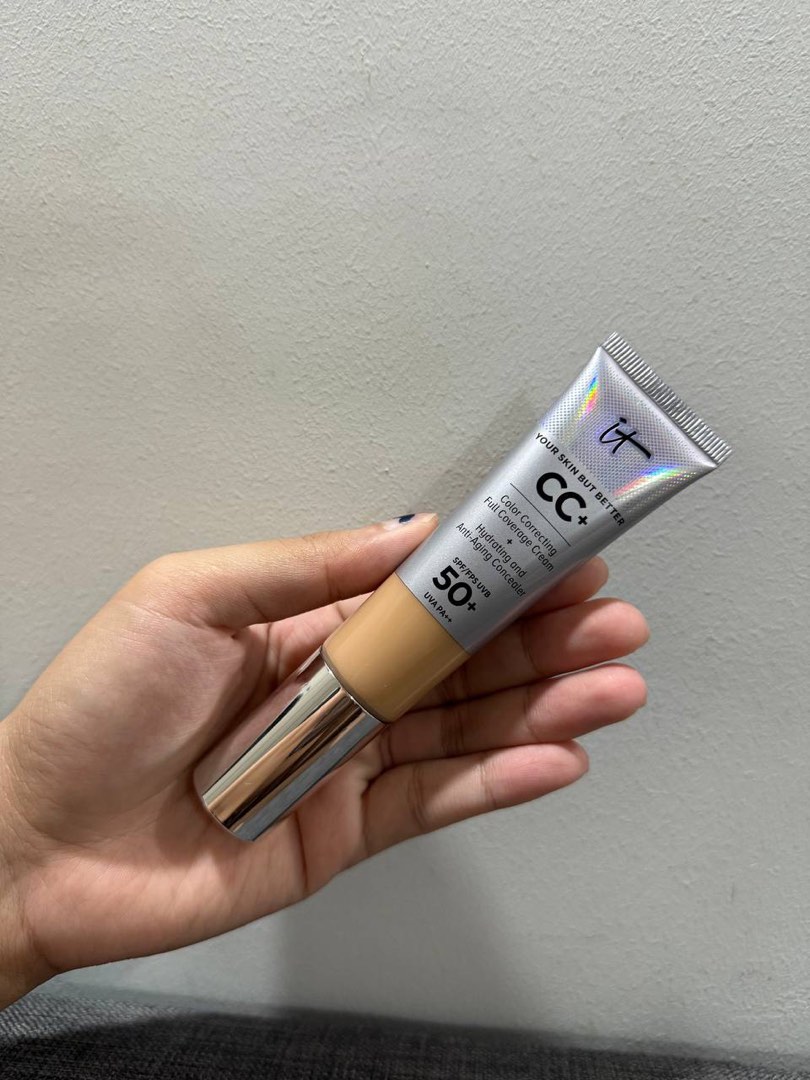 IT Cosmetics CC+ Cream Full-Coverage Foundation SPF 50, Beauty ...