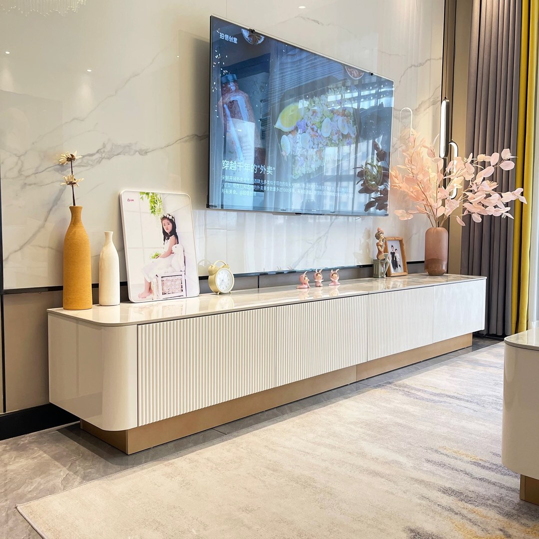 JEIA Modern Sintered Stone TV Console, Furniture & Home Living ...