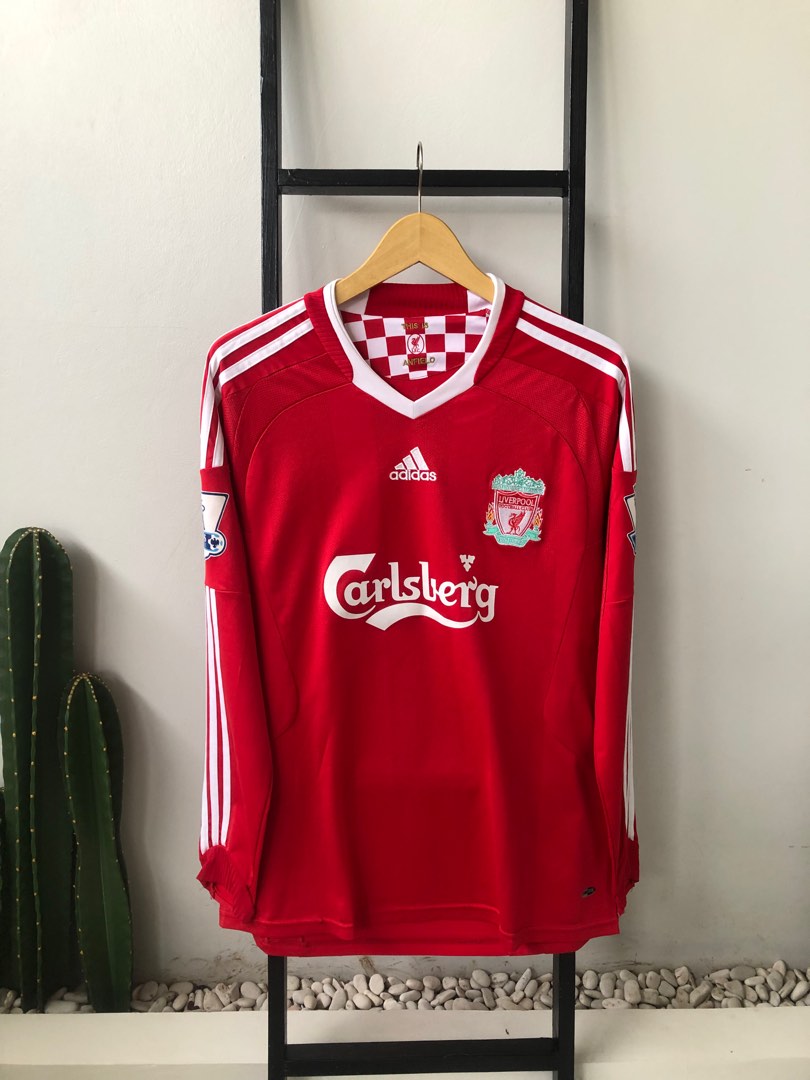 Jersey Bola LS Liverpool FC LFC Home 2008 Vintage Second Not Adidas ...