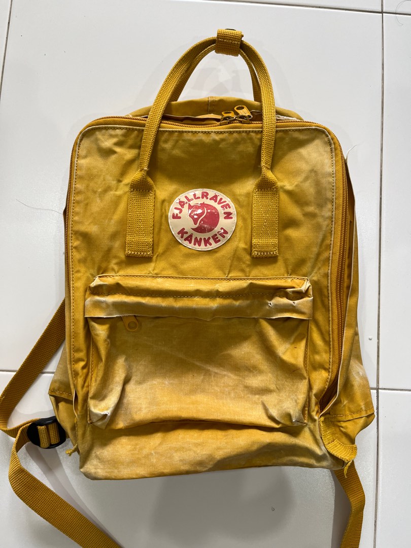 Kanken Yellow, Women's Fashion, Bags & Wallets, Backpacks on Carousell