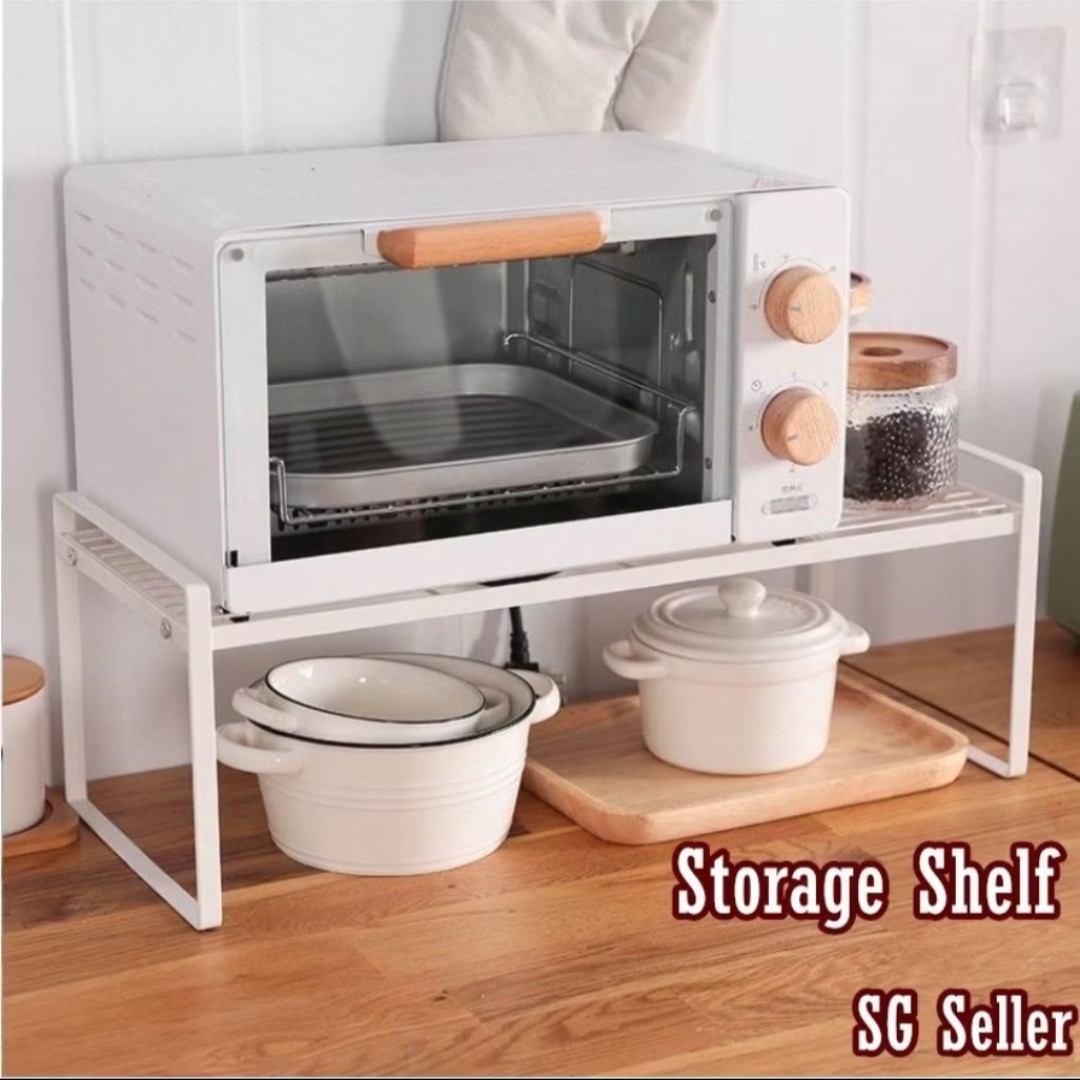 Kitchen Storage Rack | Double Layer Shelf | Spice Rack Organizer ...