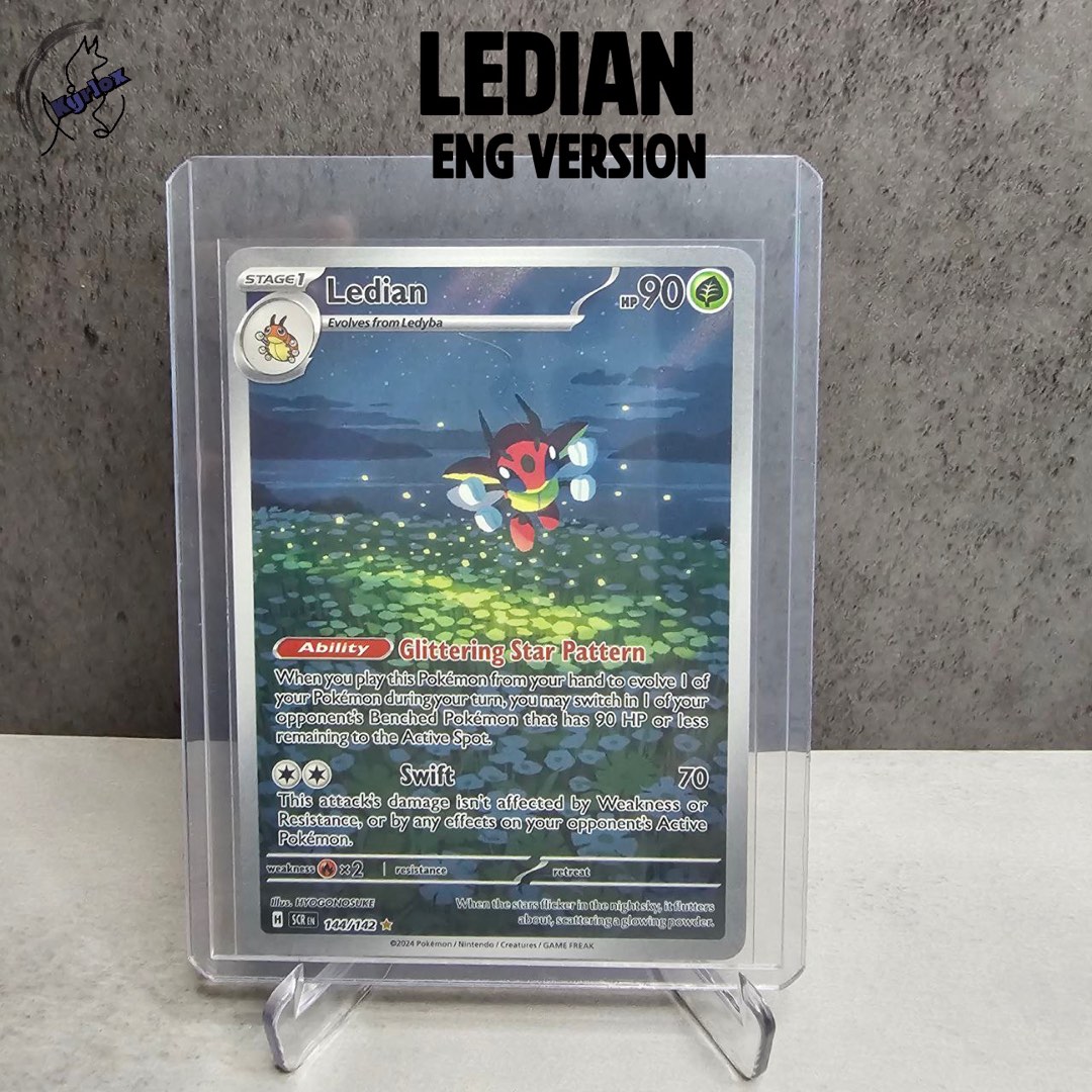 Ledian | Pokemon Stellar Crown | Eng Version, Hobbies & Toys, Toys ...