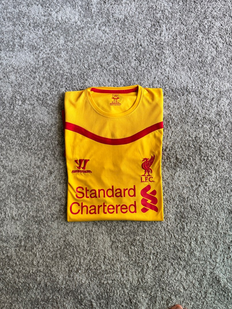 Liverpool FC 14/15 Away Yellow Jersey (Vintage/Retro/Rare), Men's ...