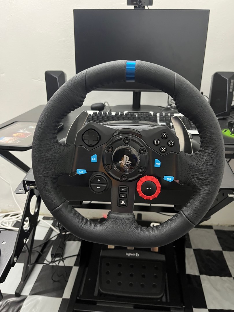 Logitech G29 + Shifter + Stand Rig Simmatch, Video Gaming, Gaming ...