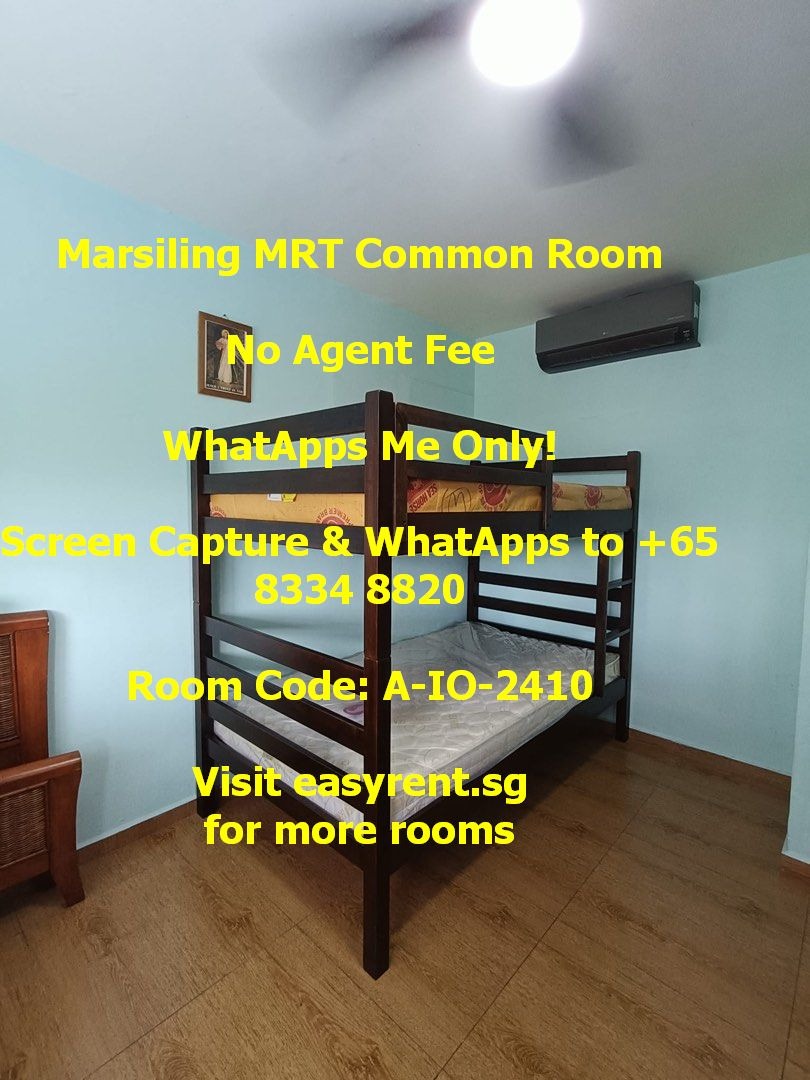 Marsiling MRT Common Room, Property, Rentals, Room Rentals on Carousell