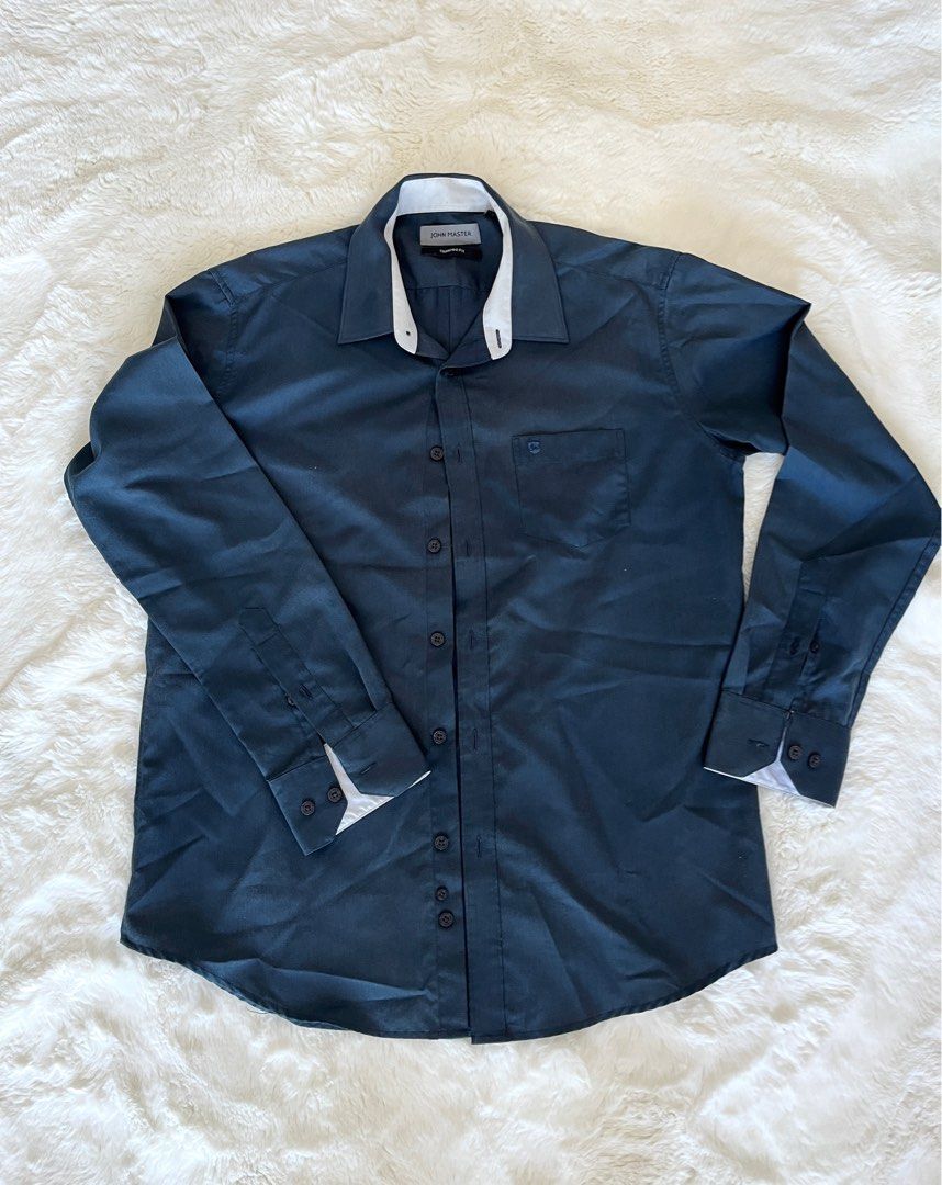 Bonia John Master Feraud H&M Men Brand Formal Long Sleeve Shirt X5pcs ...