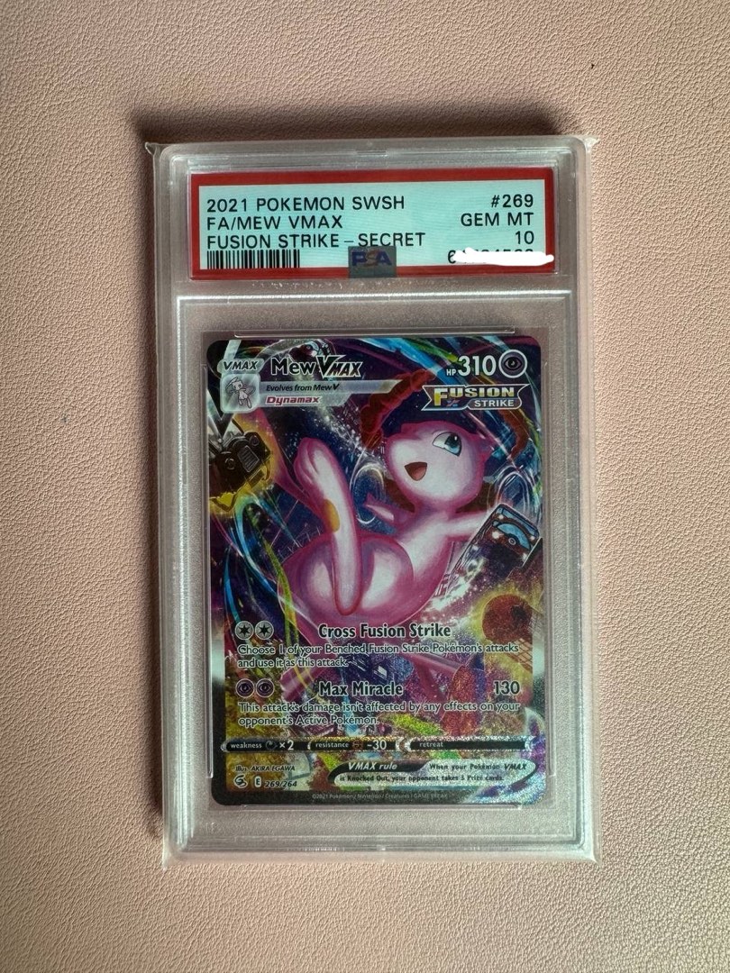 Mew V MAX PSA 10, Hobbies & Toys, Toys & Games on Carousell