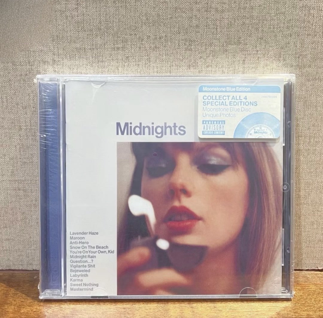 Midnights: Moonstone Blue Edition - Taylor Swift CD, Hobbies & Toys ...