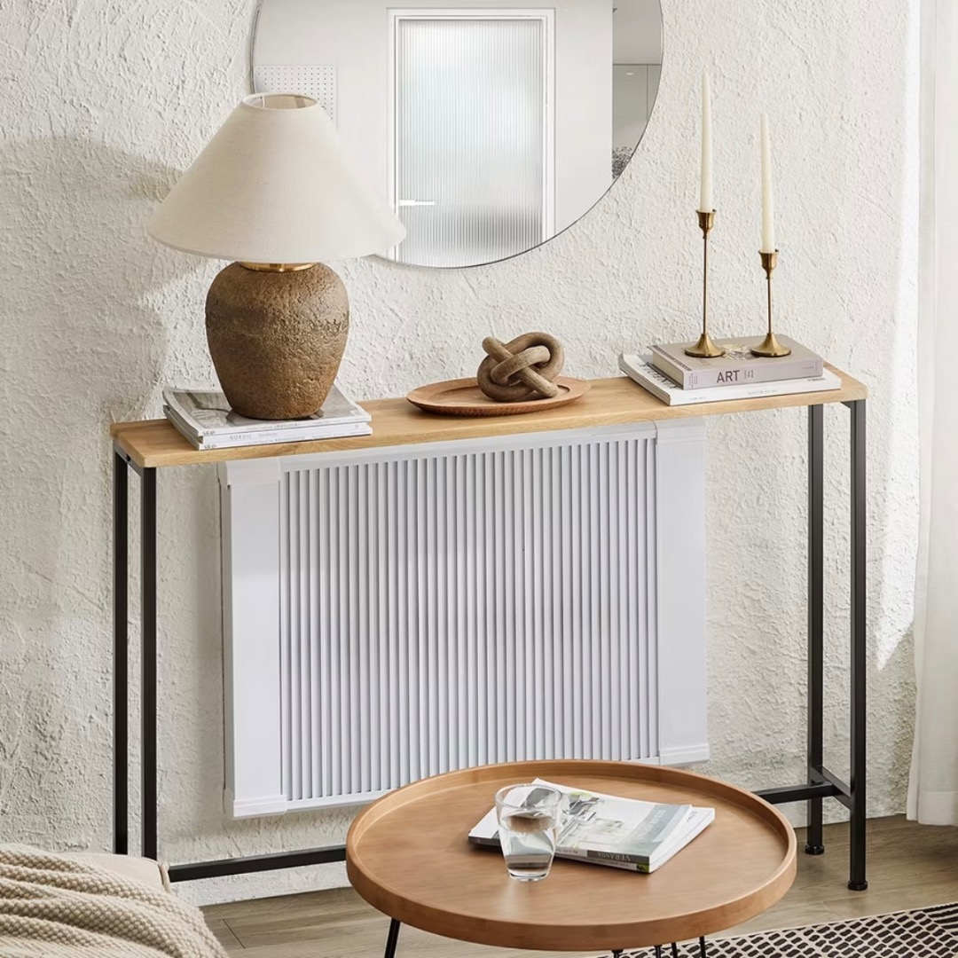 Minimal Steel Frame Console Table | Long Rectangular Entryway Table ...