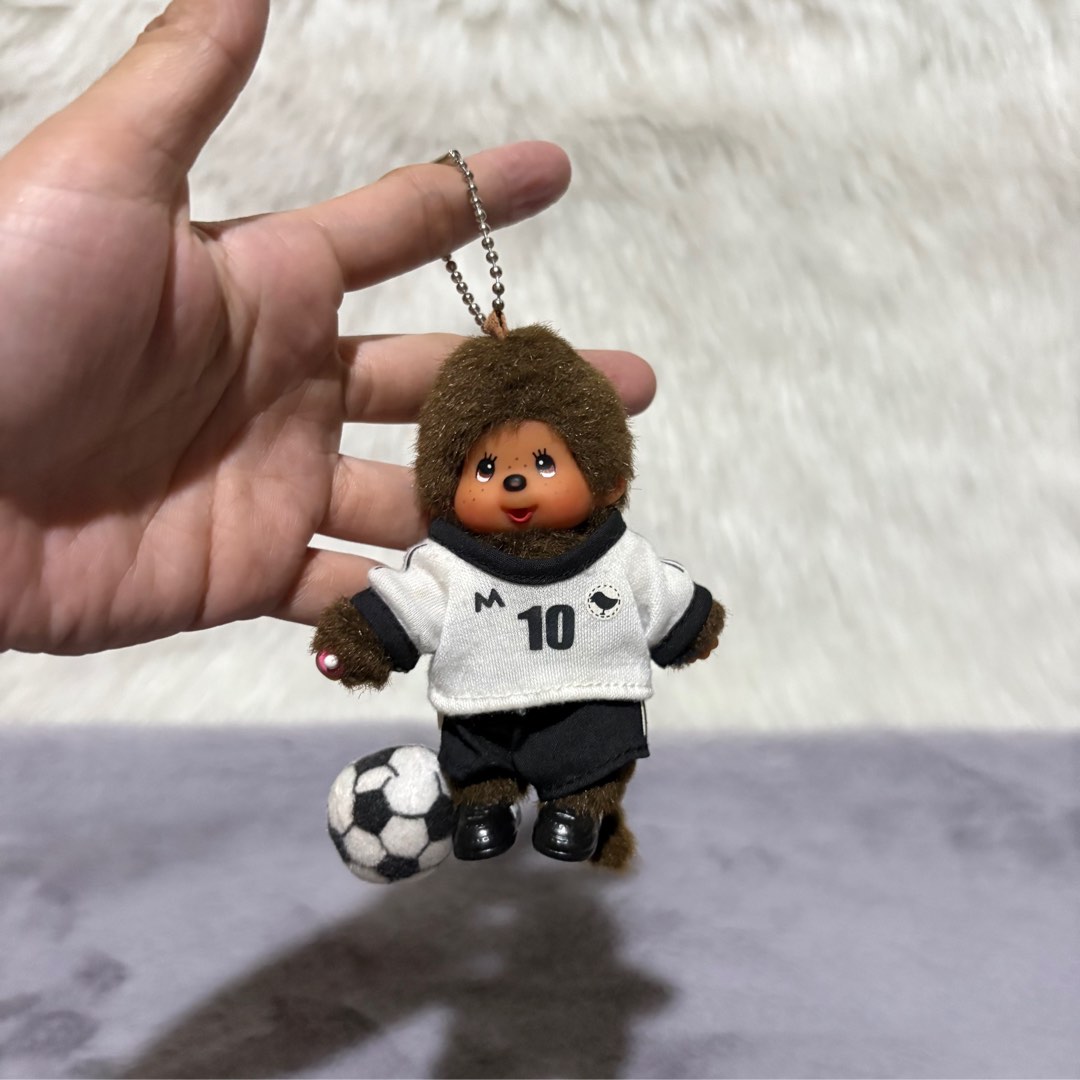 Monchhichi in Football Soccer Player Costume Keychain Charm Sekiguchi ...