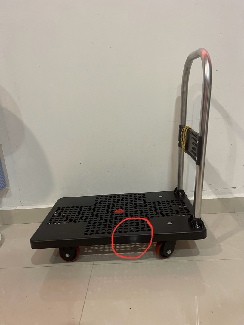 New Foldable Trolley w defect, Furniture & Home Living, Home ...