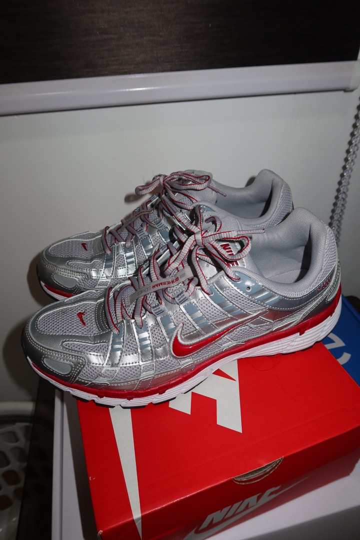 Nike P-6000 Metallic Silver/Gym Red, Men's Fashion, Footwear, Sneakers ...