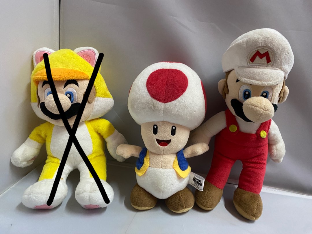 Nintendo super Mario toad plush super mario neko cat mario and sanei ...