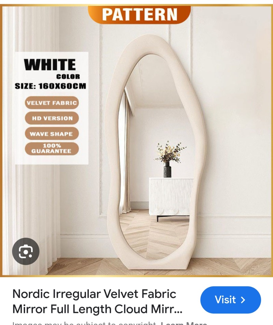Nordic Mirror, Furniture & Home Living, Home Decor, Mirrors on Carousell