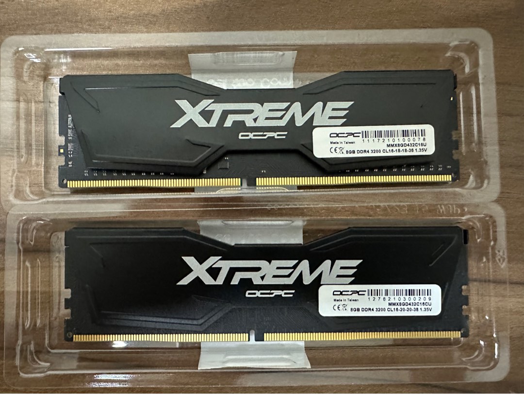 OCPC XTREME RAM DDR4 3200MHz 16GB (8GB X2), Computers & Tech, Parts ...