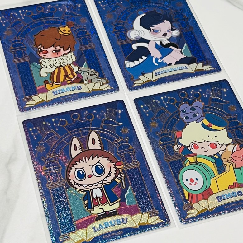 OFFICIAL POPMART TCG Card Labubu Skullpanda Molly Hirono Dimoo 100% ...