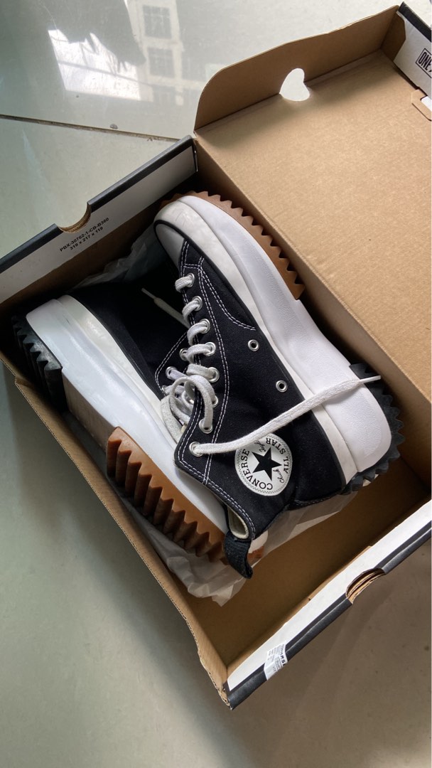 ORI CONVERSE RUN STAR HIGH JARANG PAKE, Fesyen Wanita, Sepatu di Carousell