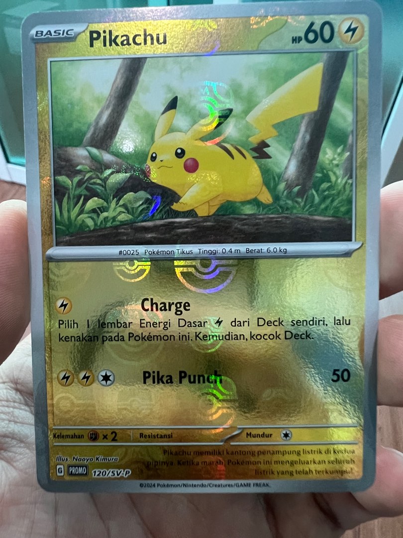 Pikachu Masterball Holo Promo 120/SV-P (Limited Promo Card) Winner ...