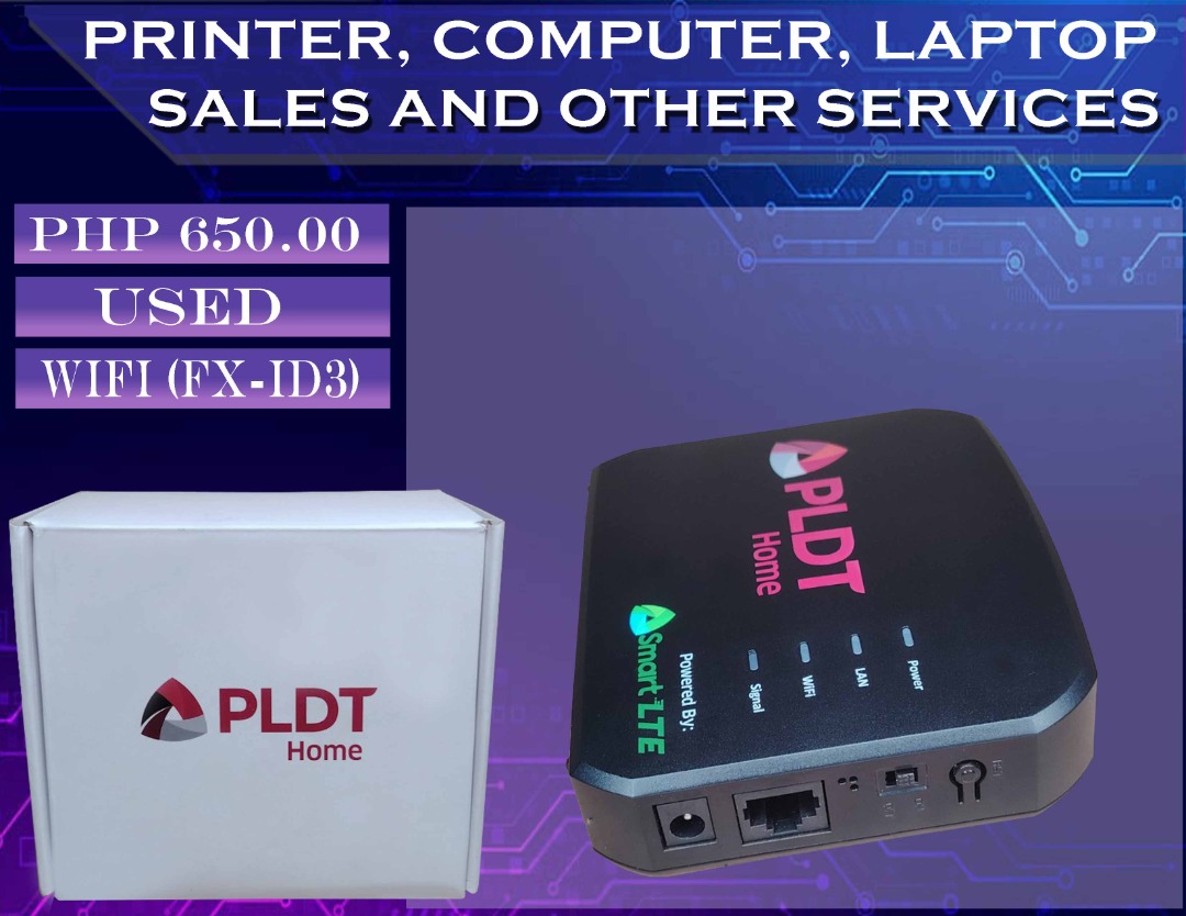 PLDT Home Smart 4G-LTE Home Wifi (FX-ID3) (Used), Computers & Tech ...