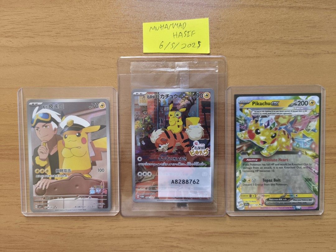 Pokemon Pikachu Hit Card, Hobbies & Toys, Toys & Games on Carousell