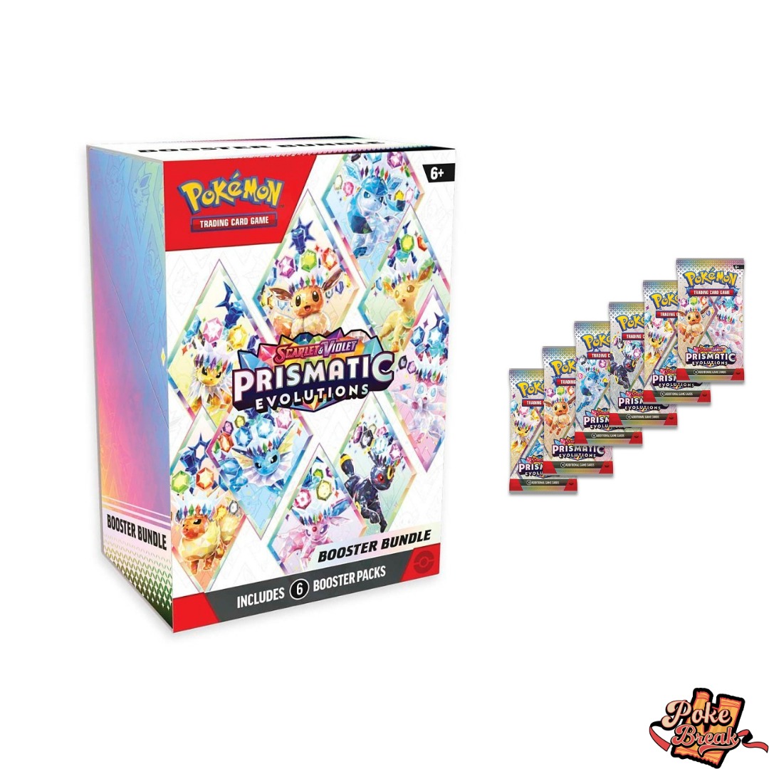 PTCG SV8.5 Prismatic Evolutions Booster Bundle, 興趣及遊戲, 玩具 & 遊戲類 - Carousell