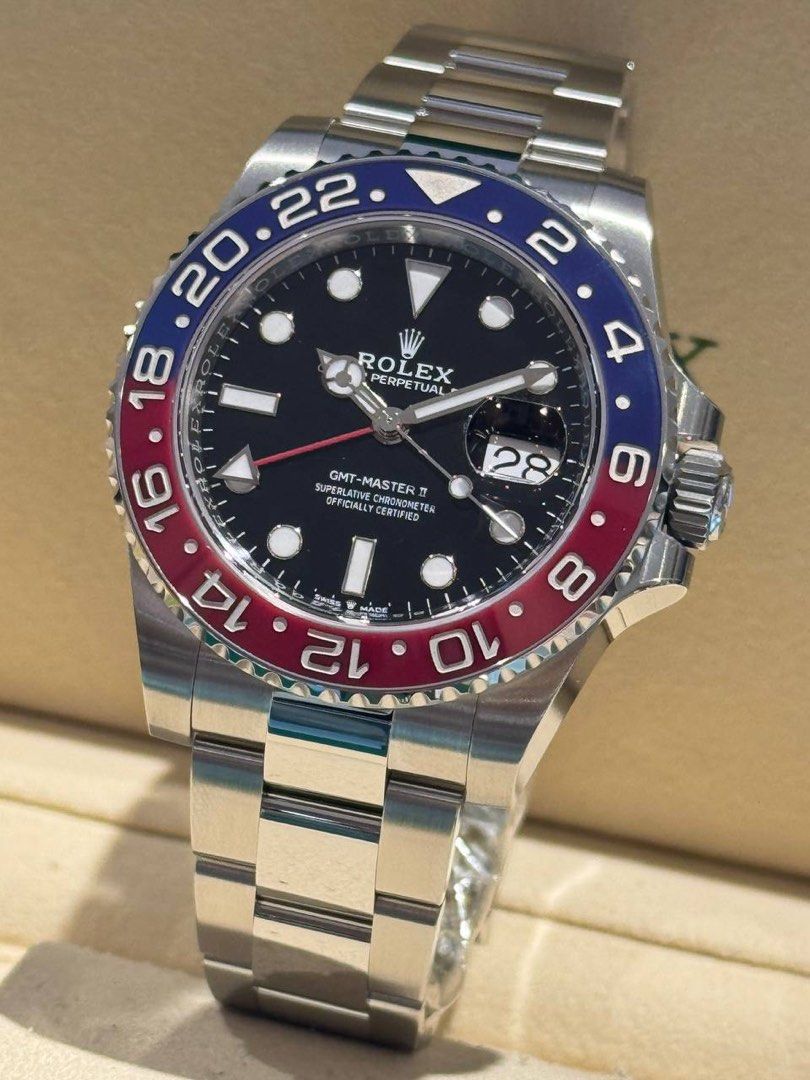 Rolex GMT-Master II 40 Pepsi Oyster 126710BLRO 2024/8, Luxury, Watches ...