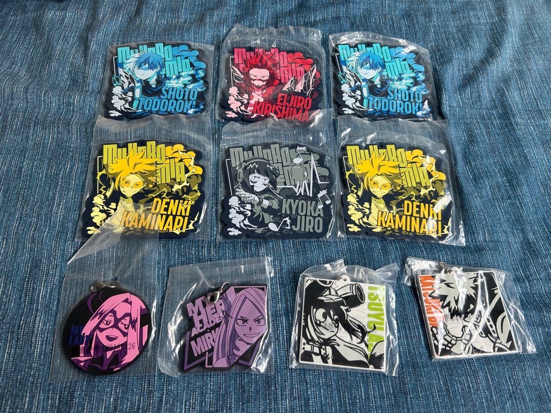 (SALE) MHA - My Hero Academia - Kuji Key chain rubber charm, Hobbies ...