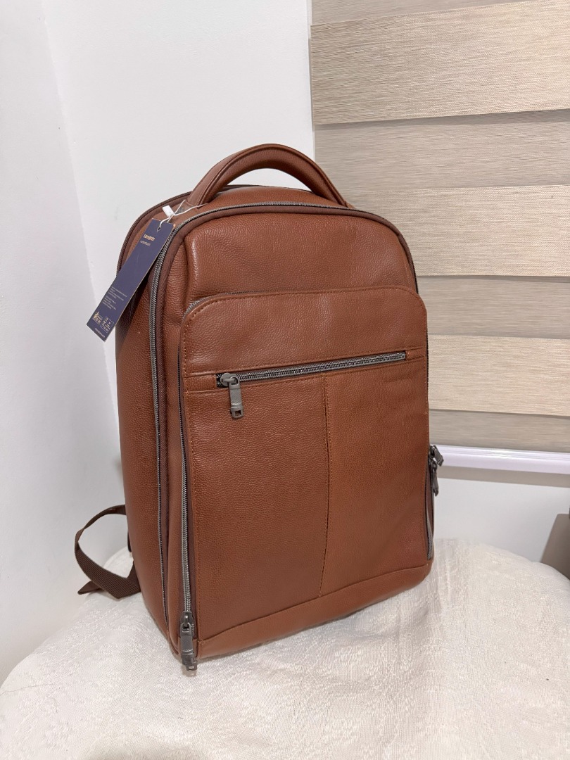 SAMSONITE COGNAC MEN BACKPACK (BRAND NEW WITH TAG), Men's Fashion, Bags ...