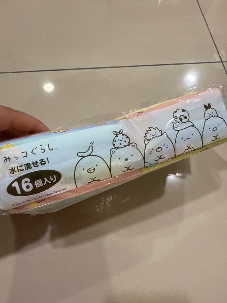 San-X Sumikko Gurashi Pocket Tissue set of 16, Hobbies & Toys, Toys ...