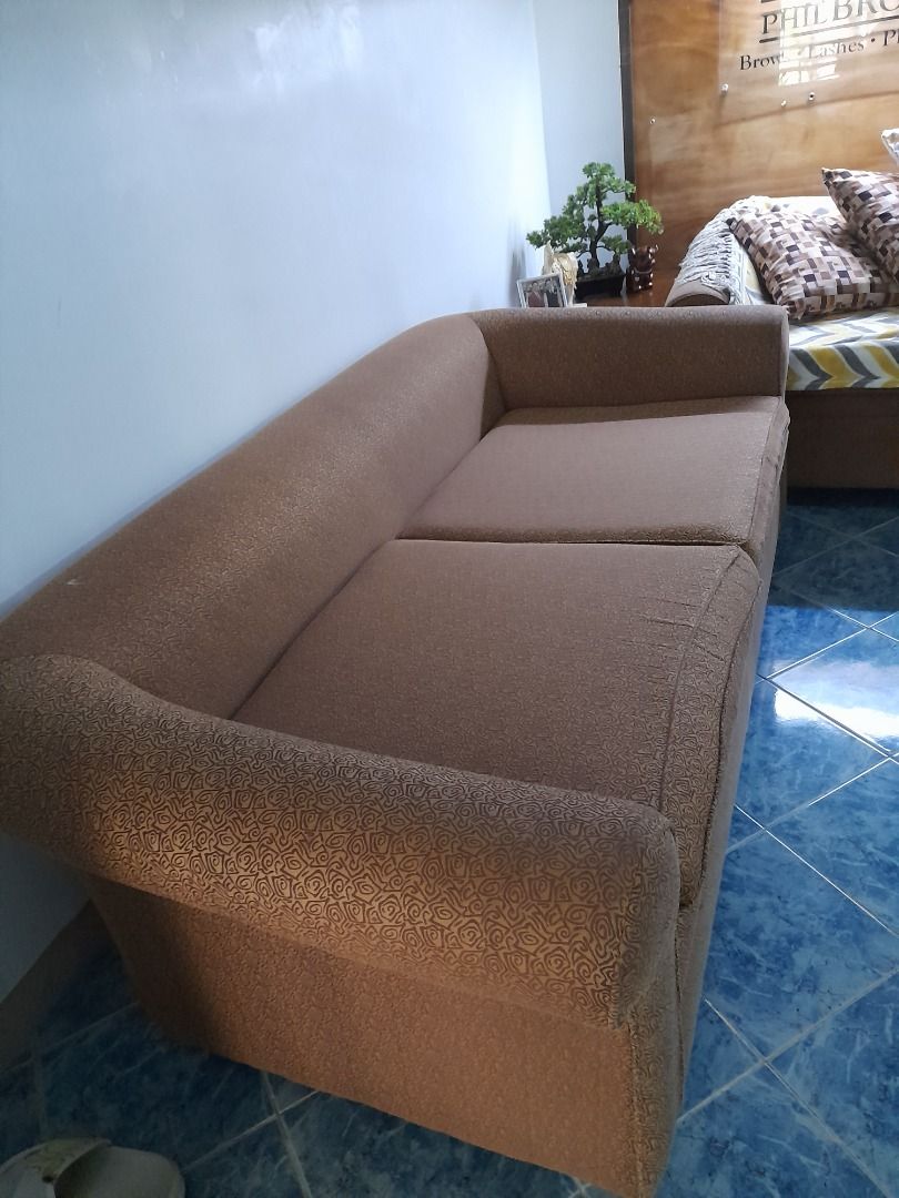 Selling a Slightly used sofa in Excellent condition, with solid frame ...