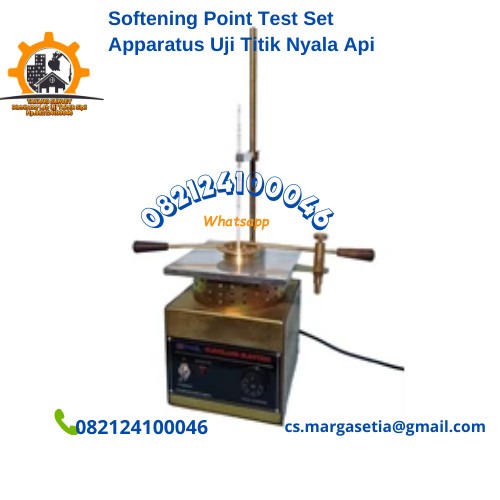 Softening Point Test Set Apparatus: Alat Uji Titik Lumer untuk Material ...