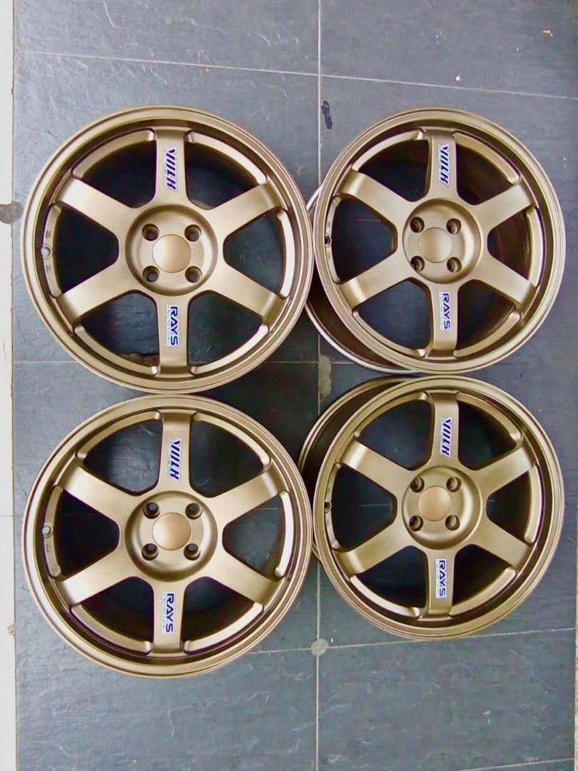 SPORT Rim TE37 17" MYVI ALZA SAGA ATIVA VIOS CITY JAZZ YARIS MAZDA 2 ...