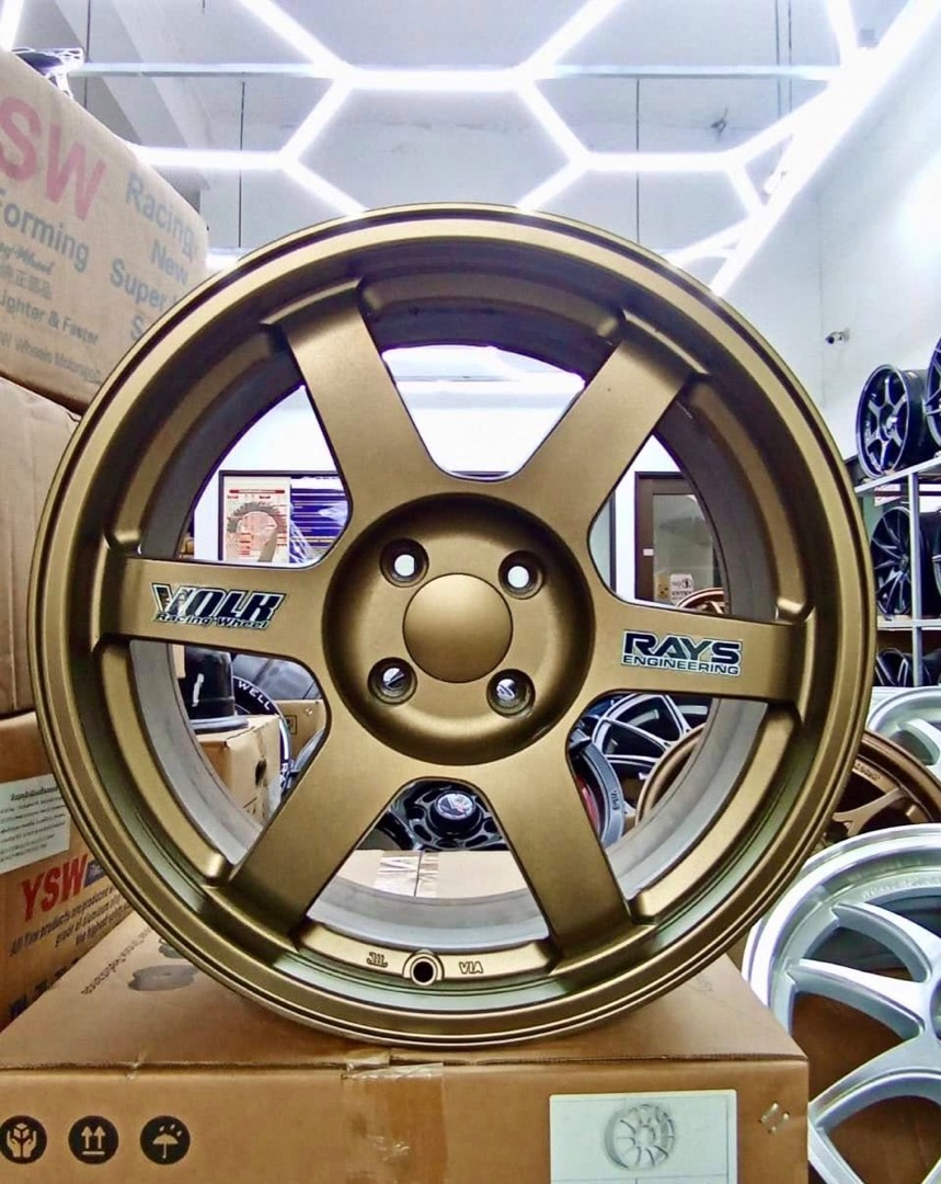 SPORT Rim TE37 17" MYVI ALZA SAGA ATIVA VIOS CITY JAZZ YARIS MAZDA 2 ...