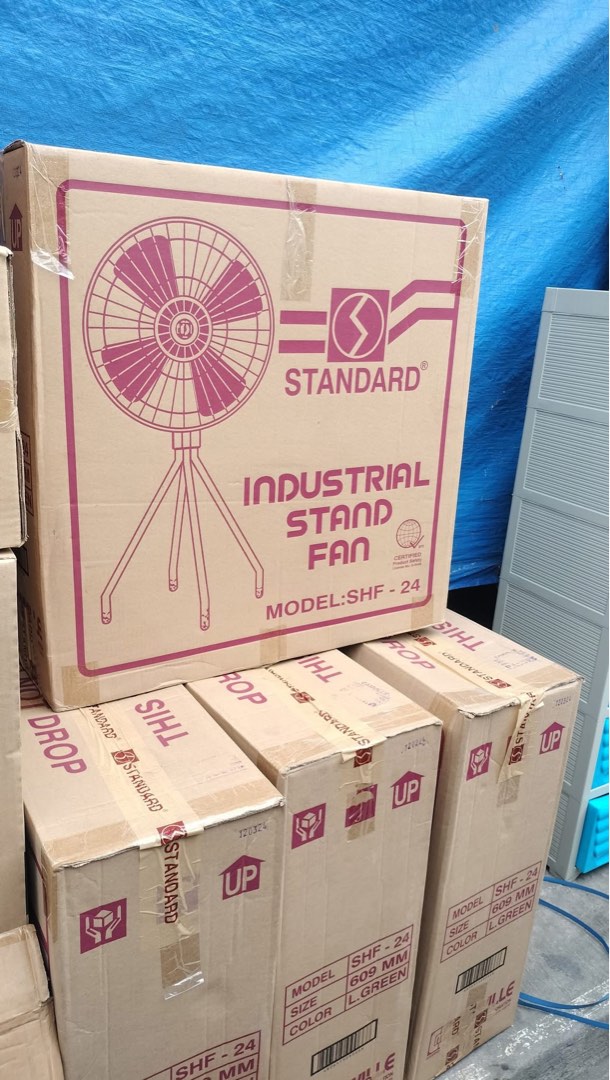 Standard industrial stand fan, Furniture & Home Living, Lighting & Fans ...