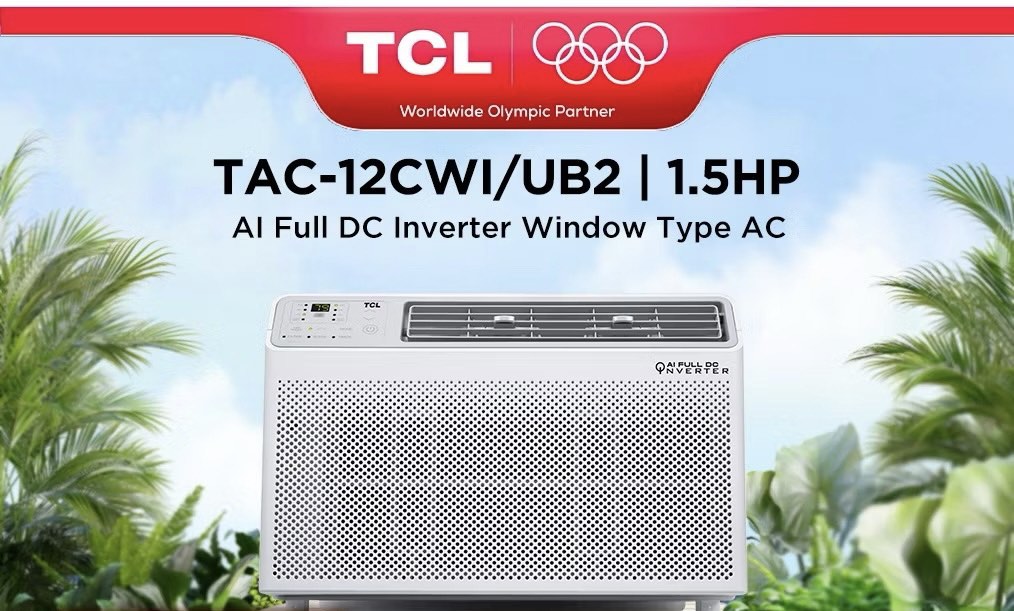 TCL AI Full DC Inverter Window-Type Aircon - CWI/UB2, Fast Cooling, 75% ...