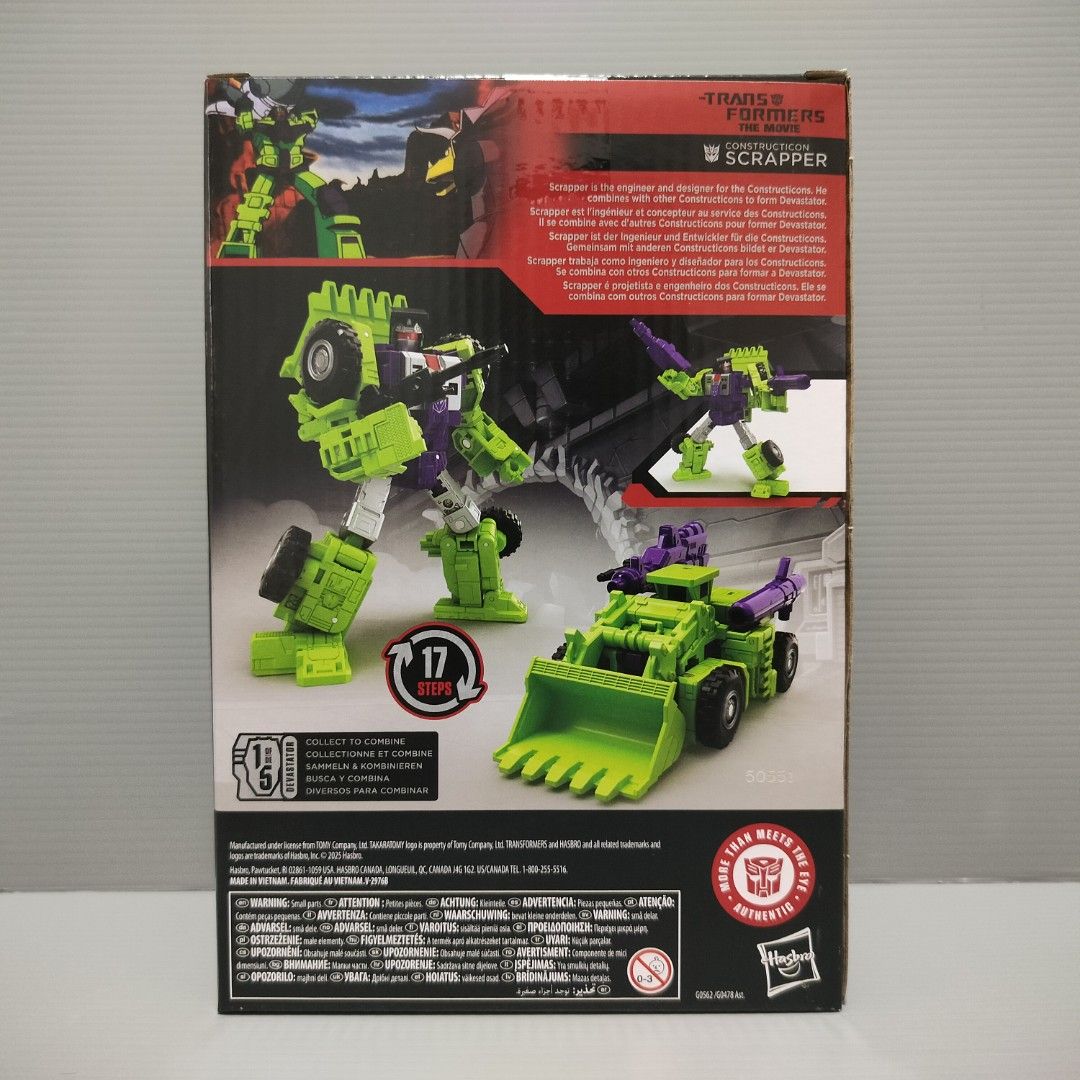 Transformers Studio Series 86 Constructicon: Bonecrusher (Deluxe Class ...