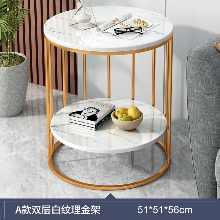 Two Layer Coffee Table | Minimalist Tea Table | Round Side Table ...