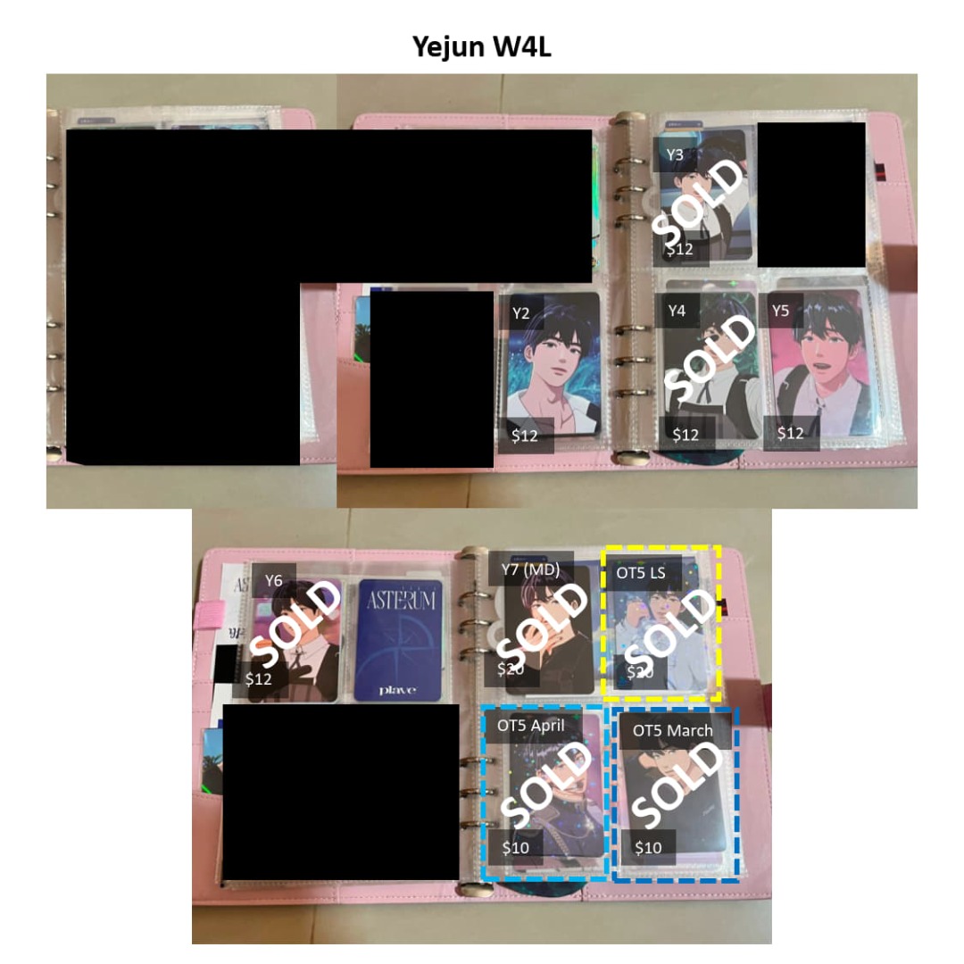 [UPDATED 25/05/25] PLAVE Asterum 134-1 W4L Yejun Noah Bamby Eunho Hamin Photocard POB, Hobbies ...