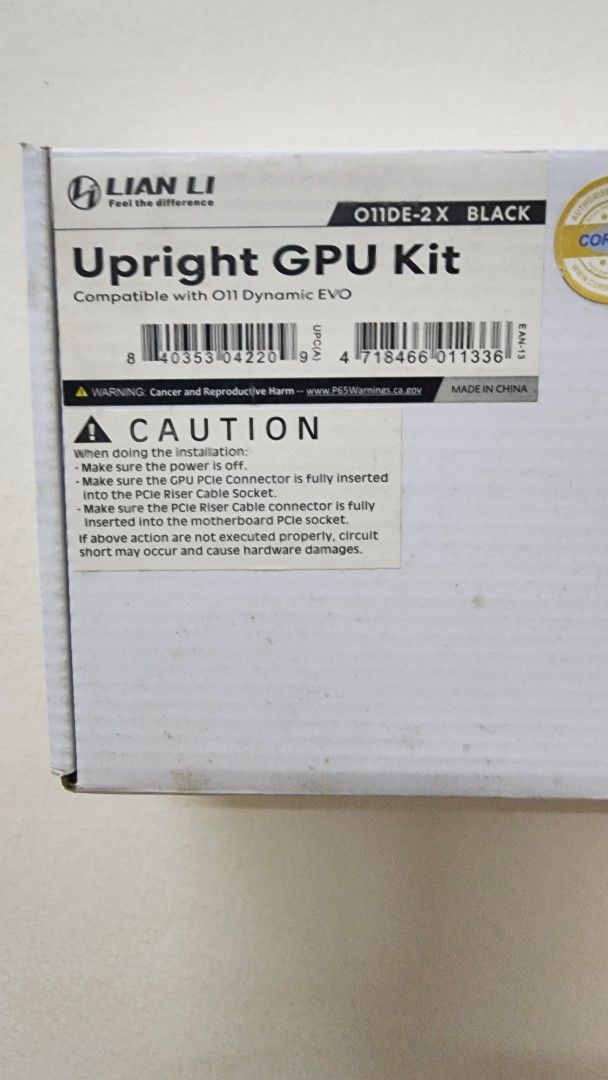 Lian Li Vertical and Upright GPU Kit for O11 Dynamic Evo/ O11 Dynamic ...