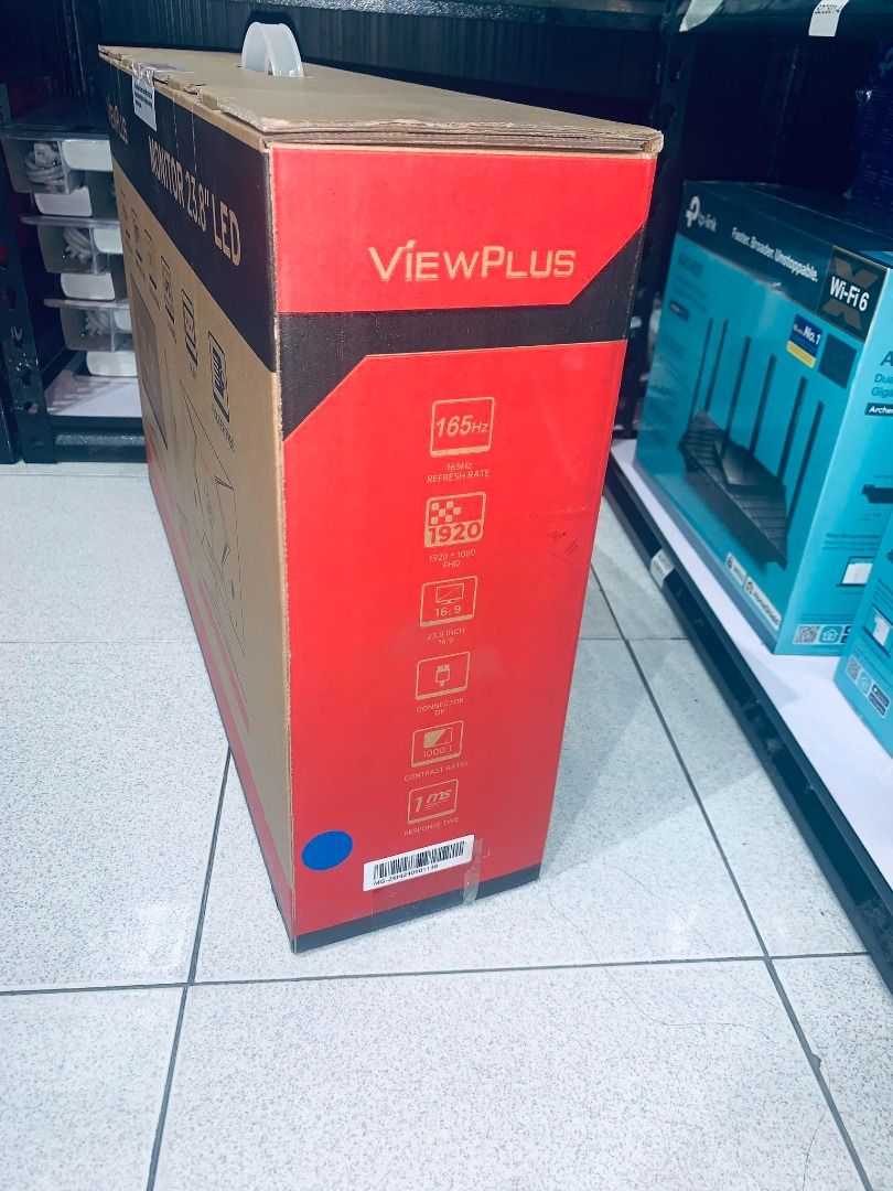 Viewplus 23.8" 165Hz IPS Panel FHD Gaming Monitor Frameless RGB Black ...