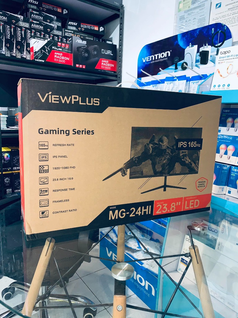 Viewplus 23.8" 165Hz IPS Panel FHD Gaming Monitor Frameless RGB Black ...