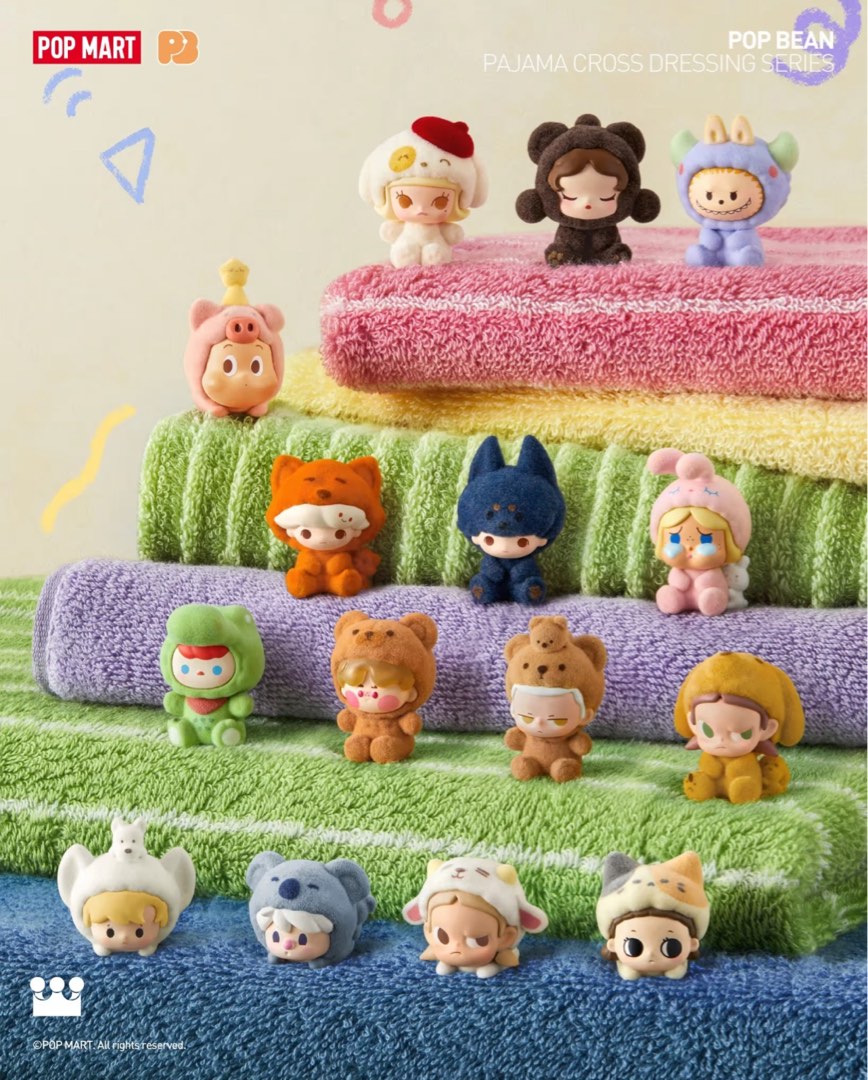 WTS WTT Popmart Popbean Pajama Cross Dressing Series, Hobbies & Toys ...