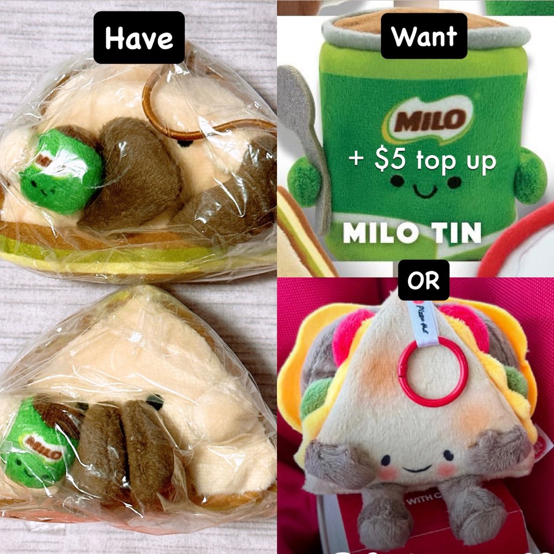 [WTT/WTS] MILO KAYA TOAST BREAKFAST SET Plush Plushie Plushies Jellycat ...