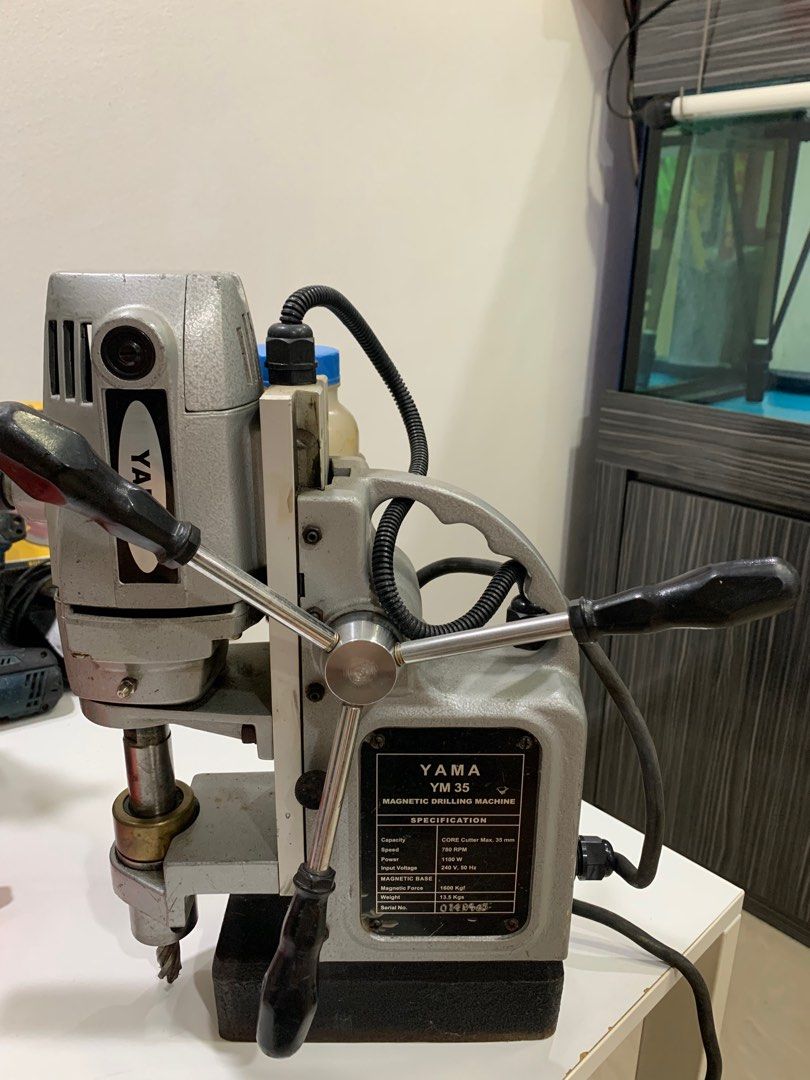 YAMA YM35 magnetic drilling machine, Everything Else on Carousell