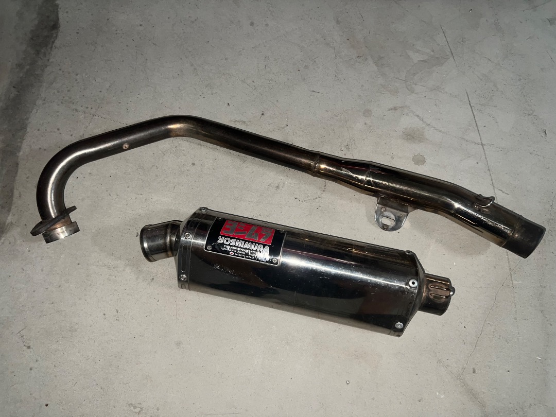 LC/Spark/X1R Yoshimura Pipe Gen 1 Tri Oval, Motorcycles, Motorcycle ...