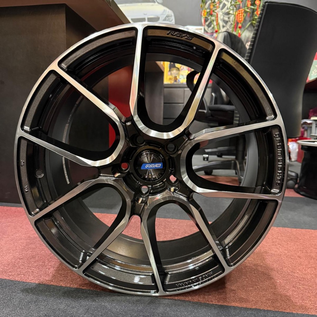 19" Rays Original: Gram Light 57 ANA rims, Car Accessories, Tyres ...