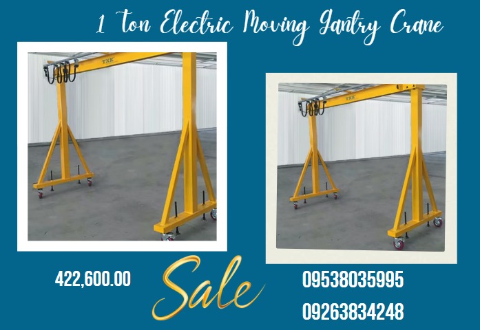 1 TON ELECTRIC MOVING GANTRY CRANE, Commercial & Industrial, Industrial ...